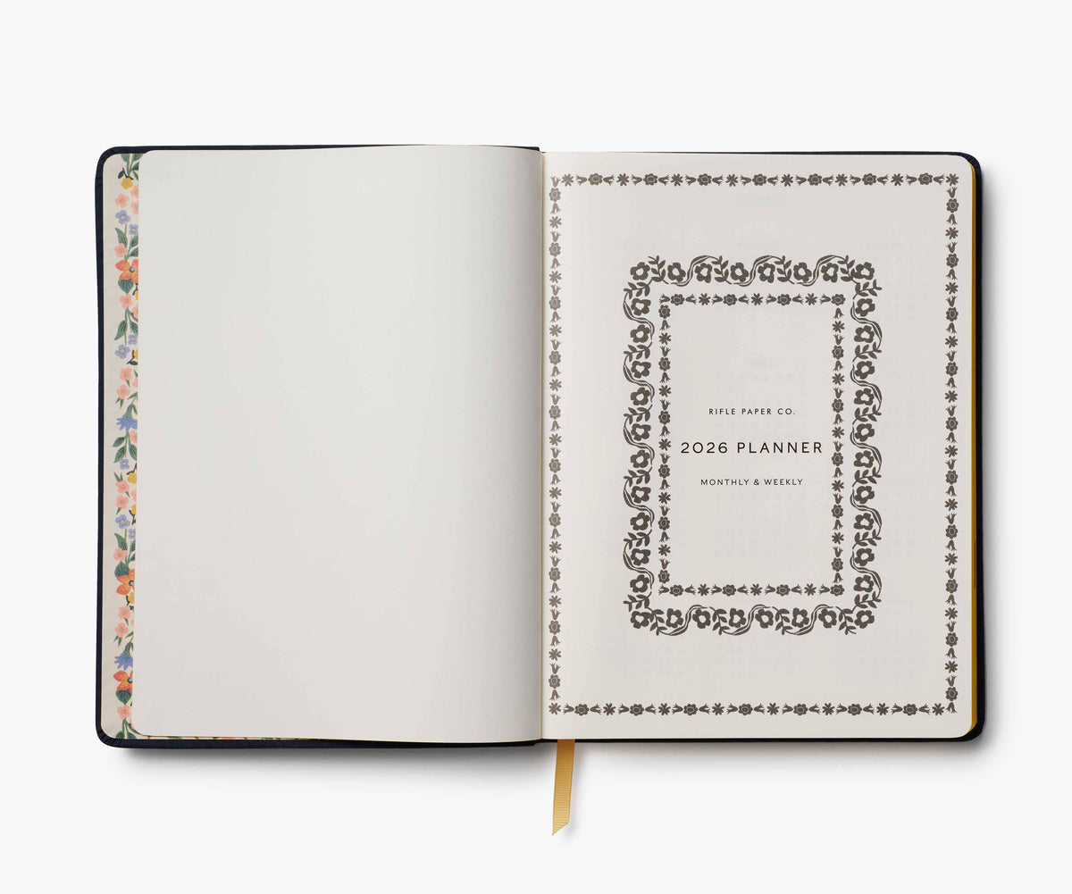 2026 Wildwood 12-Month Embroidered Bookbound Planner – Pella Paperie