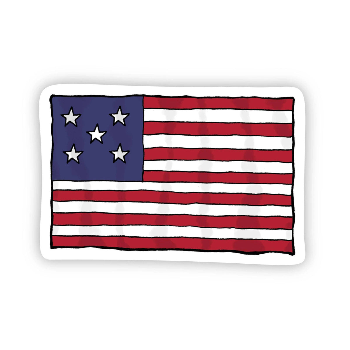 USA Flag Sticker – Pella Paperie